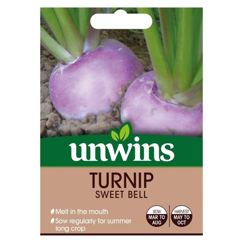 Unwins Turnip Sweet Bell - Vegetable Seeds - Arboretum Garden Centre
