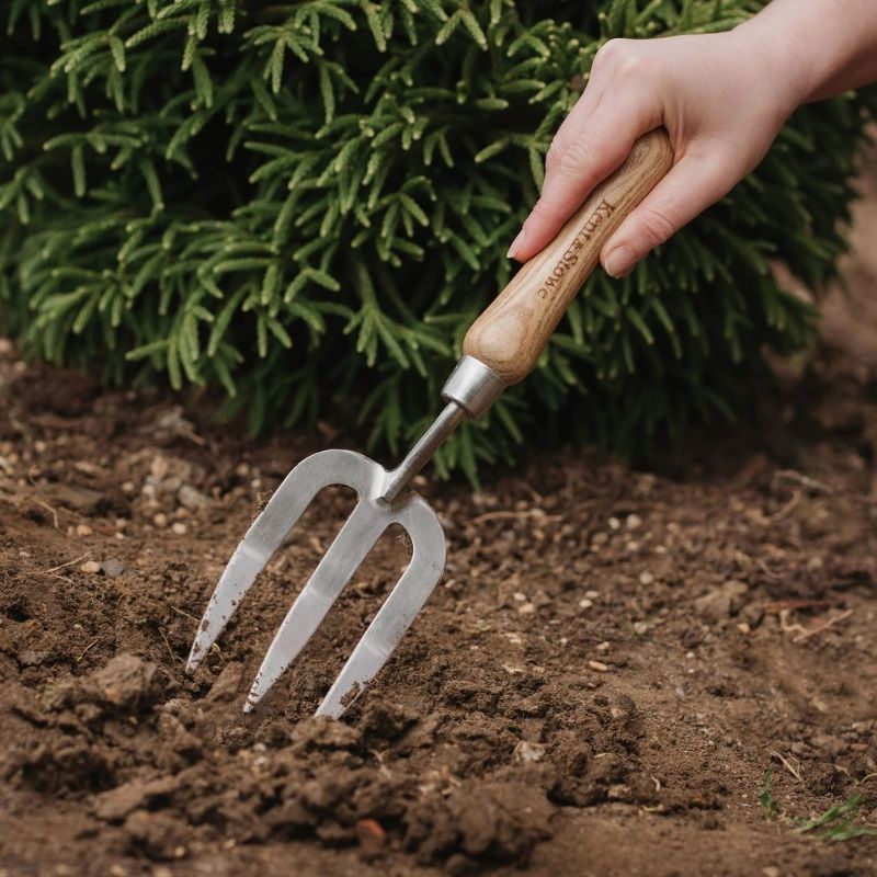 Kent & Stowe Stainless Steel Hand Fork - Cultivation Tools - Arboretum ...