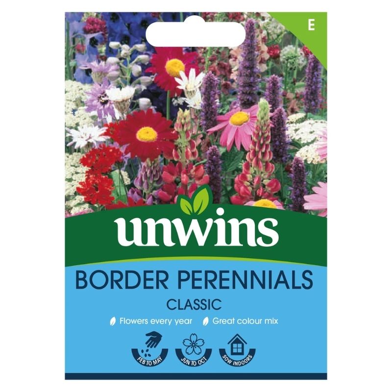 Unwins Cottage Garden Border Perennials Mix - Flower Seeds - Arboretum ...