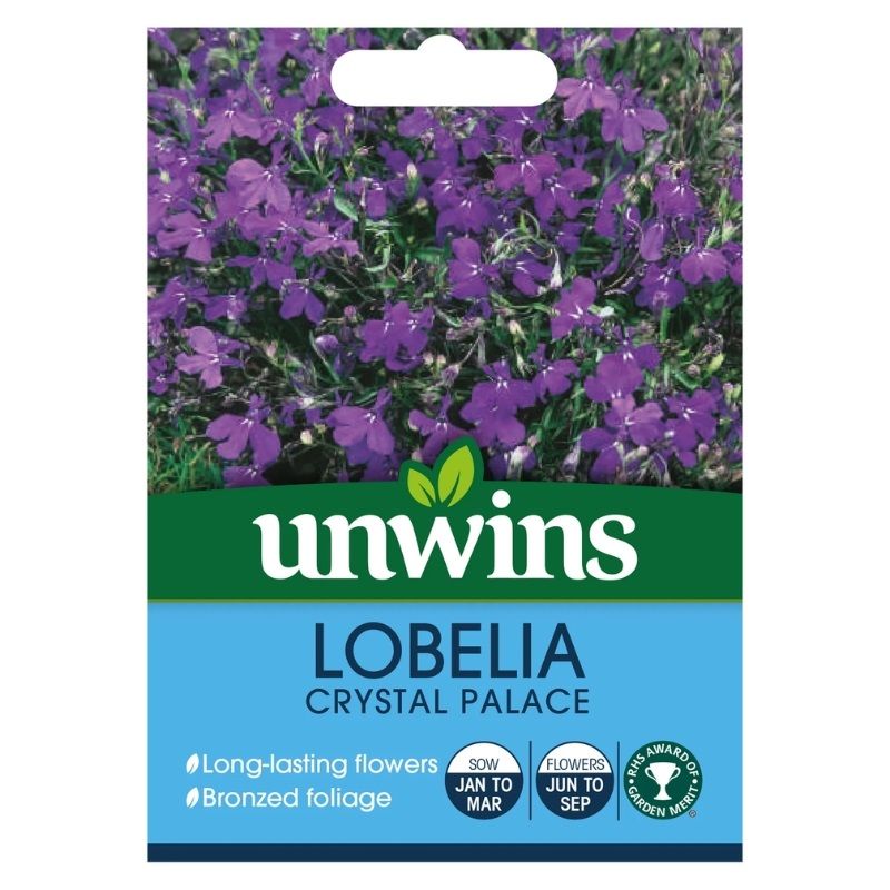 Unwins Lobelia Crystal Palace (Bush) - Flower Seeds - Arboretum Garden ...