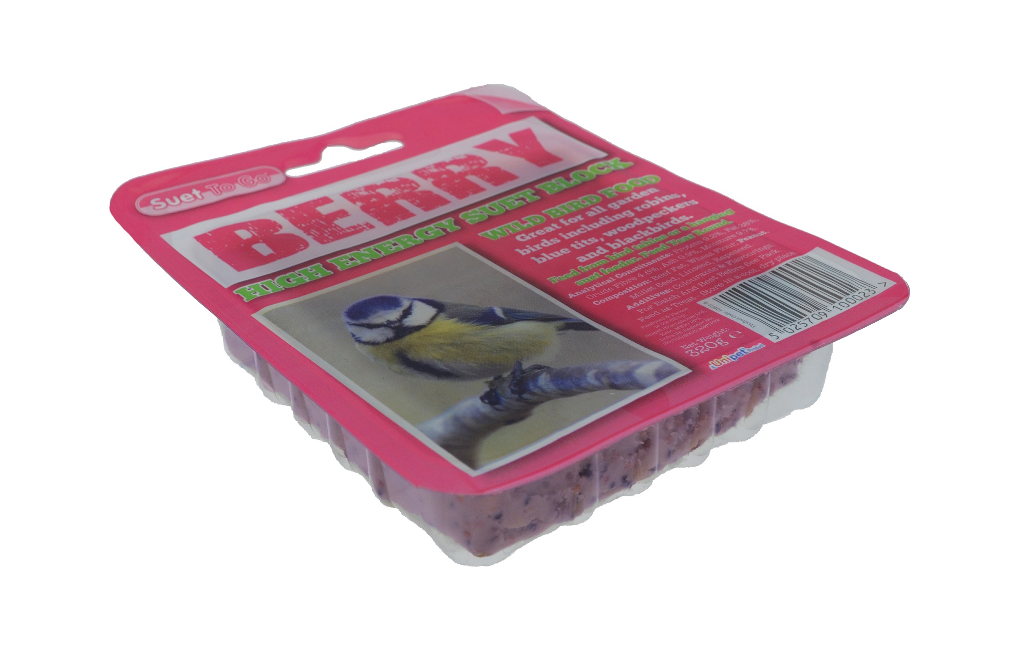 Suet To Go Wild Berry Suet Block 280g - Suet Cakes & Pellets - Farm ...