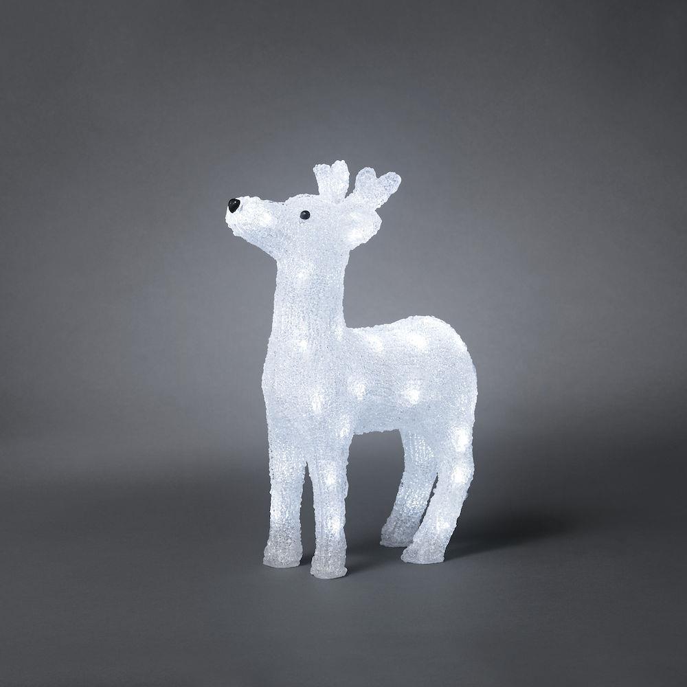 Acrylic Reindeer 38cm tall. - Light Up Reindeer - Polhill Garden Centre