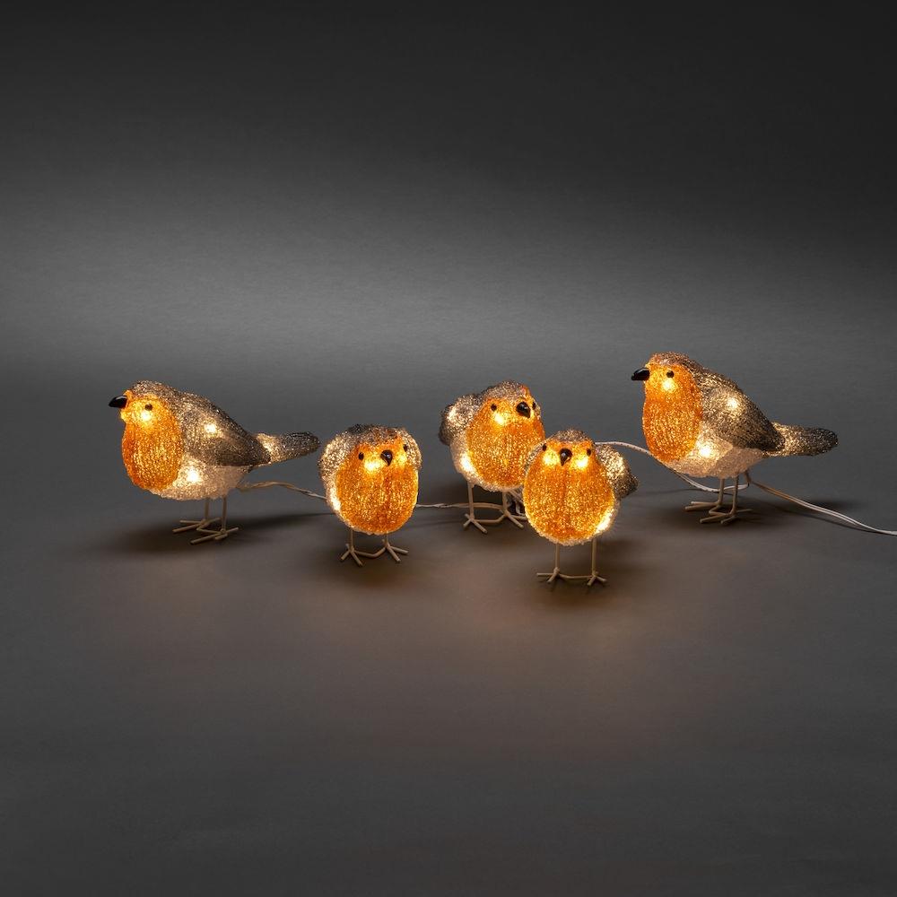 Acrylic Robins 5 Piece string lights. - Light Up Misc - Polhill Garden ...
