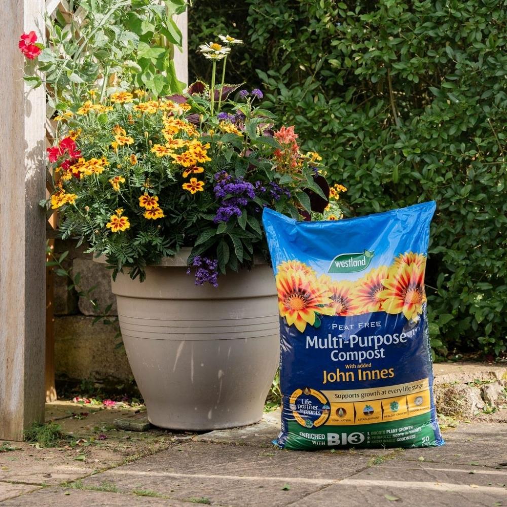Multi Purpose Peat Free Compost with John Innes 40L + 25% Extra fill ...