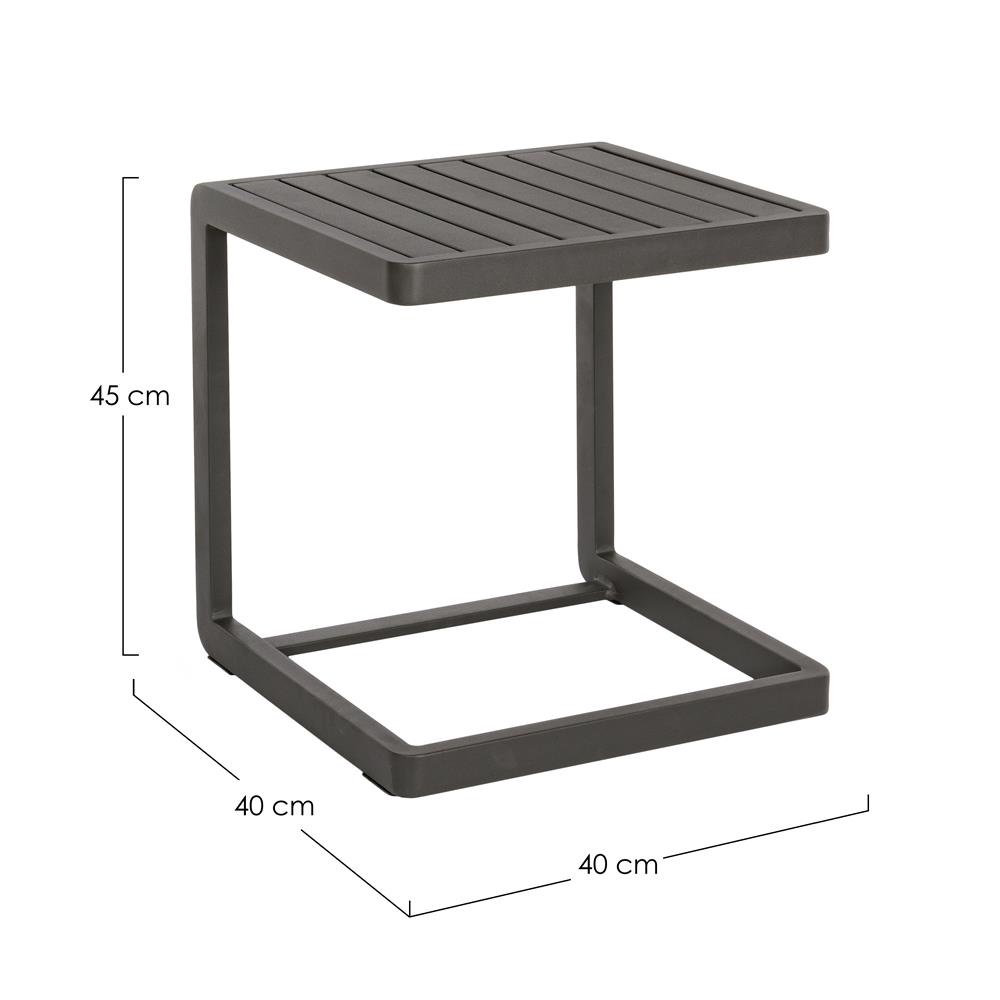 Konnor Coffee Table 40cm Charcoal - All Furniture - Polhill Garden Centre